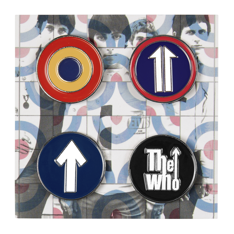 The Who Classic Logos Enamel Pin Set - Who UK